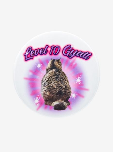 Level 10 Gyatt Cat 3 Inch Button | Hot Topic