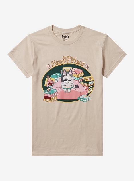 Bluey Muffin Reading Happy Place Girls T-Shirt | Hot Topic