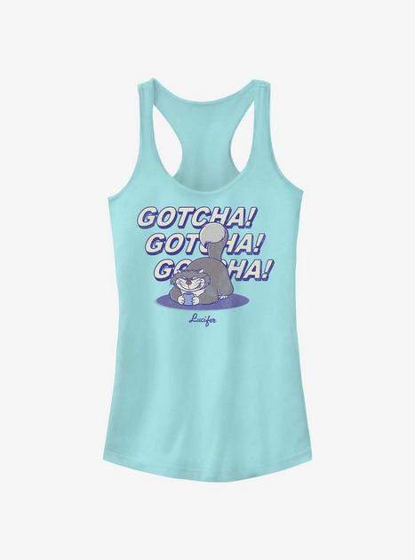 Disney Villains Gotcha Lucifer Cat Girls Tank - BLUE | Hot Topic