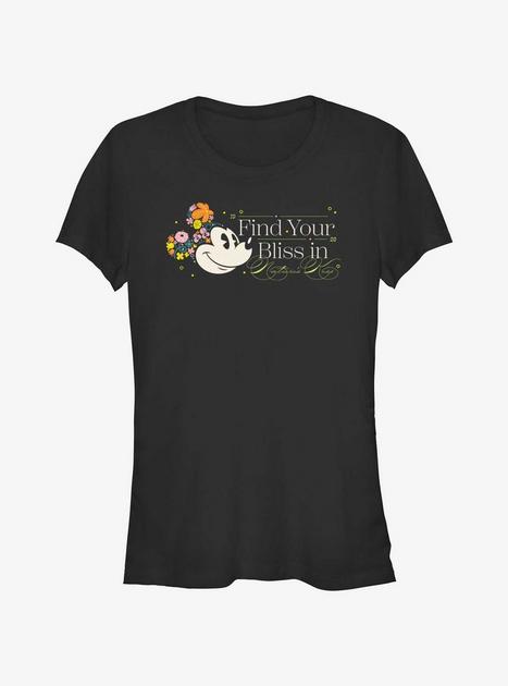 Disney Mickey Mouse Find Your Bliss Girls T-Shirt - BLACK | Hot Topic