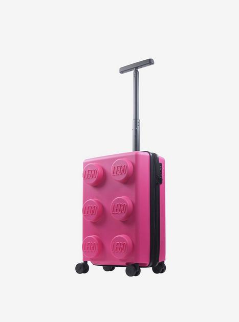 FUL LEGO Signature Brick 2x3 Trolley Expandable Carry-On Luggage Pink ...