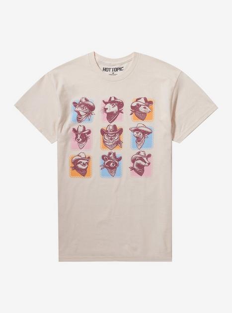 Western Critters Grid T-Shirt | Hot Topic