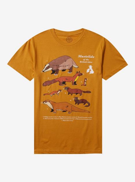 British Isles Mustelids T-Shirt By Camp Mustelid | Hot Topic