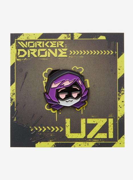 Murder Drones Uzi Face Enamel Pin | Hot Topic
