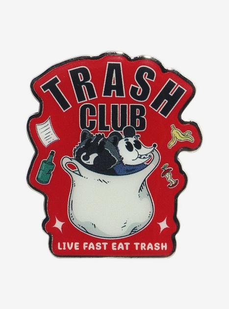 Raccoon & Possum Trash Club Enamel Pin By Artthree | Hot Topic