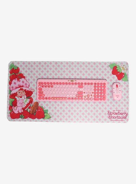 Strawberry Shortcake Pink Keyboard and Desk Mat Set | BoxLunch
