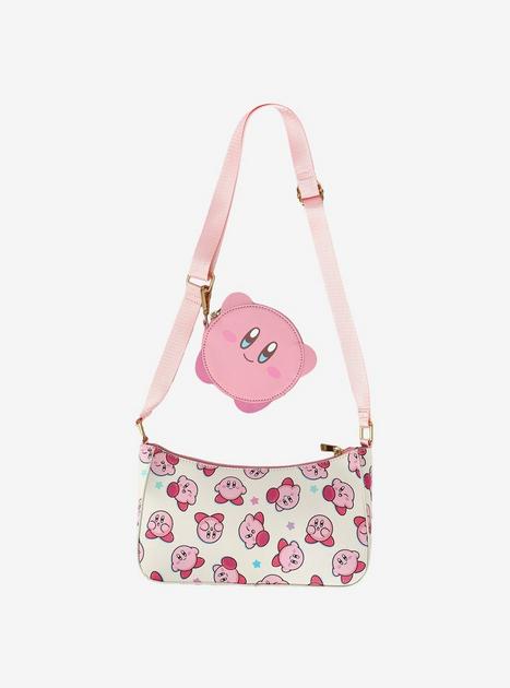 Kirby Allover Print Crossbody Bag With Figural Coin Purse | Hot Topic