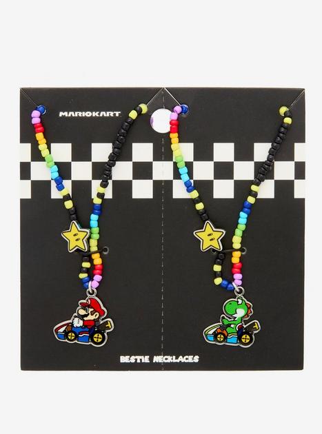 Mario Kart Yoshi & Mario Best Friend Bead Necklace Set | Hot Topic