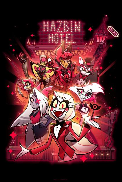 Hazbin Hotel Group Poster - WHITE | BoxLunch