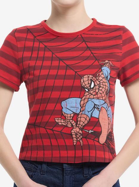 Marvel Spider-Man Stripe Girls Ringer Baby T-Shirt | Hot Topic