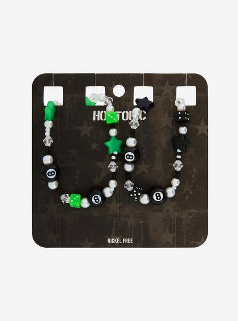 8-Ball Dice Star Best Friend Bead Necklace Set | Hot Topic