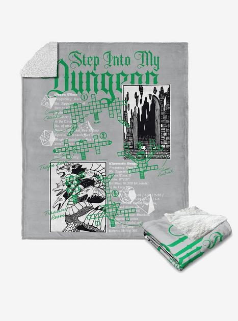 Dungeons & Dragons My Dungeon Silk Touch Sherpa Throw Blanket | Hot Topic