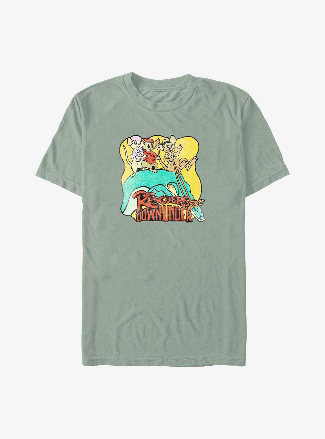 Disney The Rescuers Down Under Escape Garment Dye T-Shirt - GREEN | BoxLunch