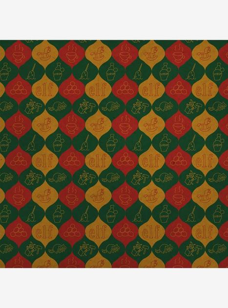 Elf Movie Drawn Pattern Kraft Wrapping Paper | BoxLunch