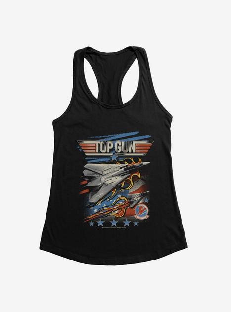 Top Gun Classic VF-1 Jet Girls Tank - BLACK | Hot Topic