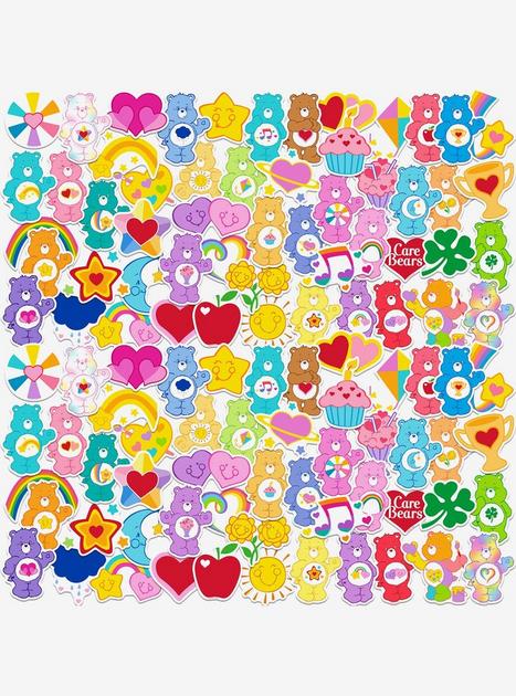 Care Bears and Tummy Emblems 100ct Vinyl Stickers Variety Pack | Hot Topic