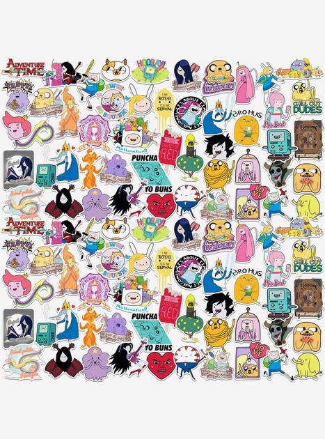 Adventure Time 100ct Vinyl Stickers Variety Pack | Hot Topic