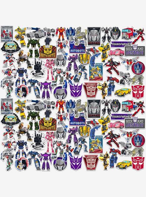 Transformers 100ct Vinyl Stickers Variety Pack | Hot Topic
