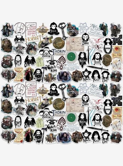 The Hobbit: An Unexpected Journey 100ct Vinyl Stickers Variety Pack ...