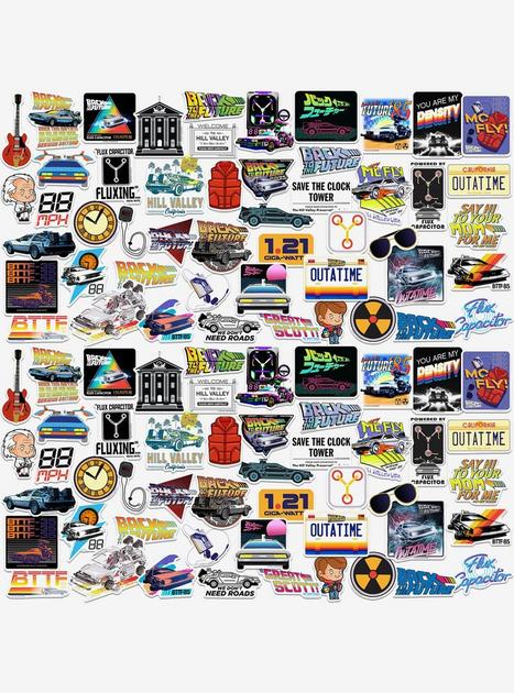Back to the Future 100ct Vinyl Stickers Variety Pack | Hot Topic