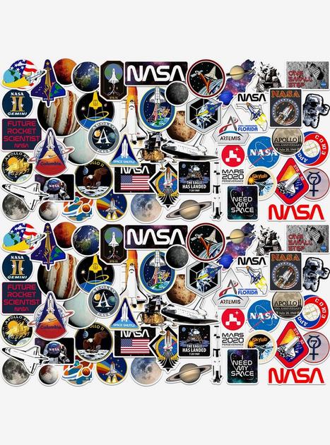 NASA Missions 100ct Vinyl Stickers Variety Pack | Hot Topic