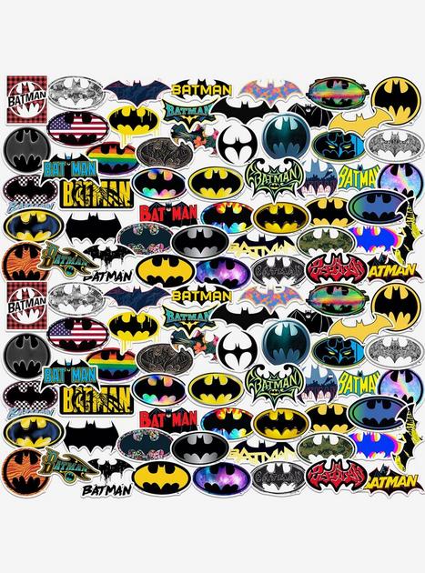 DC Comics Batman Logo 100ct Vinyl Stickers Variety Pack | Hot Topic