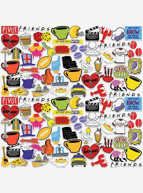 Friends Iconic 100ct Vinyl Stickers Variety Pack | Hot Topic
