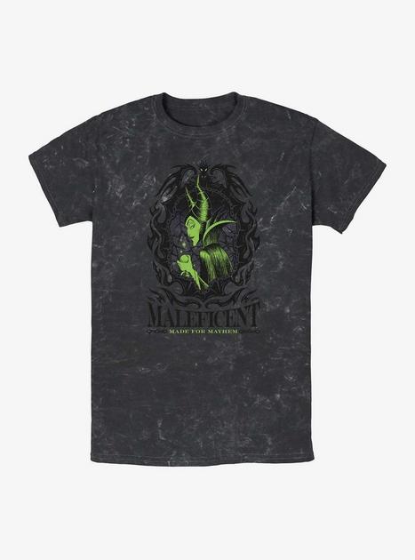 Disney Villains Made For Mayhem Mineral Wash T-Shirt - BLACK | Hot Topic