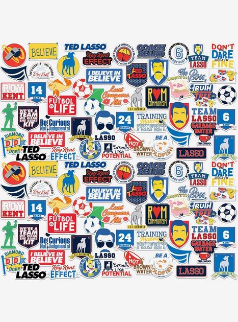 Ted Lasso 100ct Vinyl Stickers Variety Pack | BoxLunch