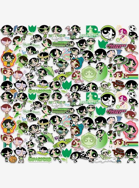 Powerpuff Girls Buttercup 100ct Vinyl Stickers Variety Pack | BoxLunch