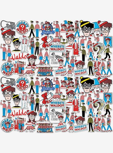Where's Waldo 100ct Vinyl Stickers Variety Pack | BoxLunch