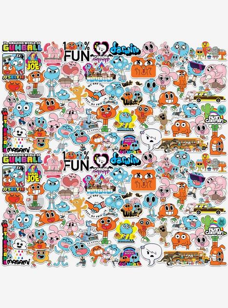 The Amazing World of Gumball 100ct Vinyl Stickers Variety Pack | BoxLunch