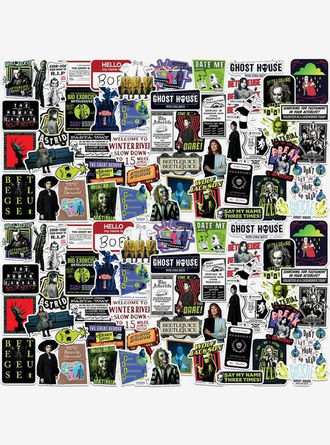 Beetlejuice Beetlejuice 100ct Vinyl Stickers Variety Pack | BoxLunch
