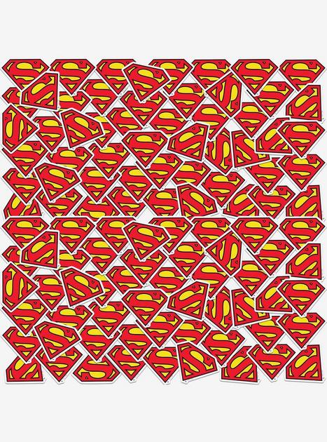 DC Comics Superman Shield Logo 100ct Vinyl Stickers Variety Pack | BoxLunch