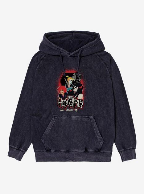 Scooby-Doo The Hex Girls Coffin Logo Mineral Wash Hoodie | Hot Topic