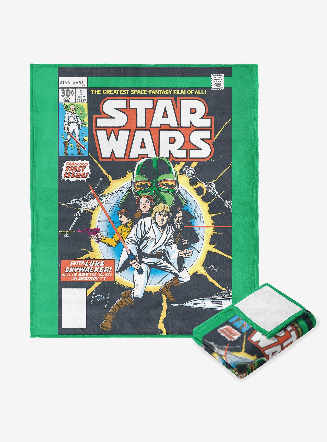 Star Wars Classic Comic Books Luke 50x60" Silk Touch Throw Blanket ...