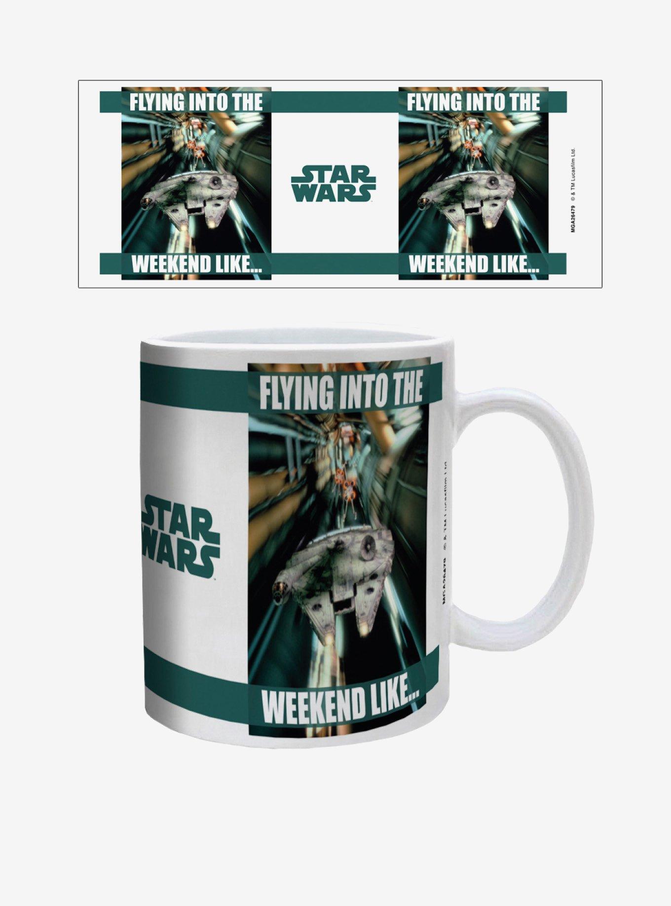 Star Wars Flying Into The Weekend 20oz Mug | Hot Topic