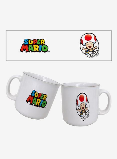 Super Mario Toad Circle Name 20oz Camper Mug | Hot Topic