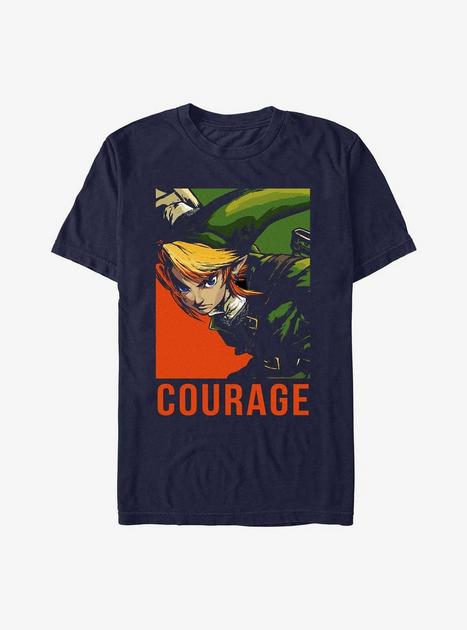The Legend Of Zelda Link Courage T-Shirt - BLUE | BoxLunch