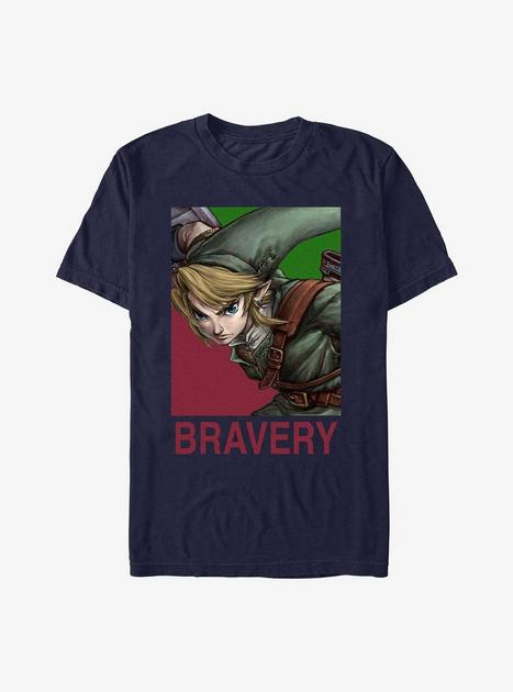The Legend Of Zelda Link Bravery T-Shirt - BLUE | BoxLunch