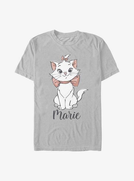 Disney The Aristocats Marie Signature T-Shirt - SILVER | BoxLunch