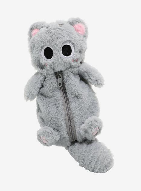 Grey Cat Plush Pencil Case | Hot Topic