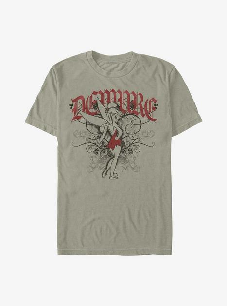 Disney Tinker Bell Demure Mood Garment Dye T-Shirt - BEIGETAN | BoxLunch