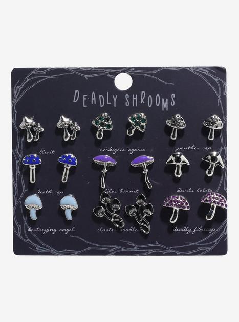 Deadly Mushrooms Stud Earring Set | Hot Topic