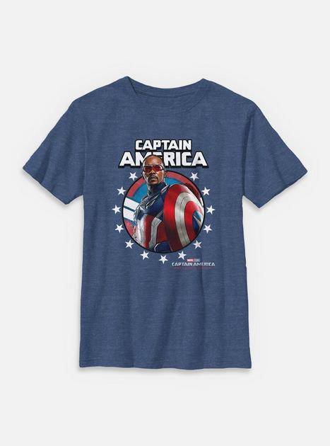 Marvel Captain America: Brave New World Captain Crown Youth T-Shirt ...
