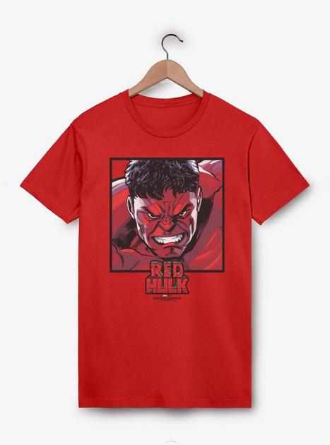 Marvel Captain America: Brave New World Red Hulk Squared T-Shirt - RED ...