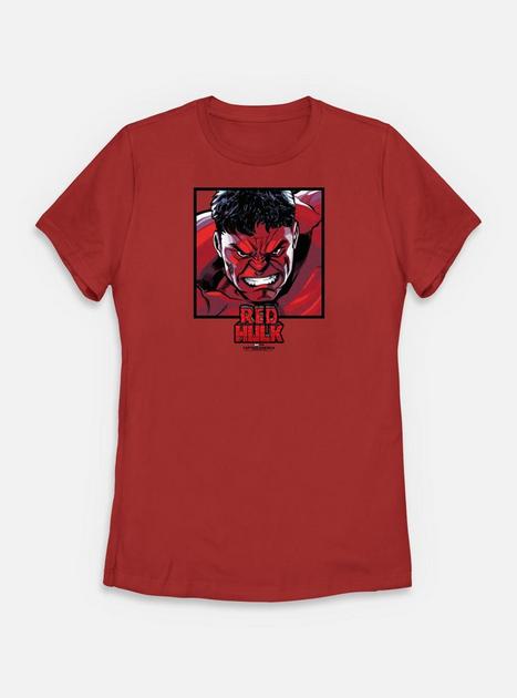 Marvel Captain America: Brave New World Red Hulk Squared Womens T-Shirt ...