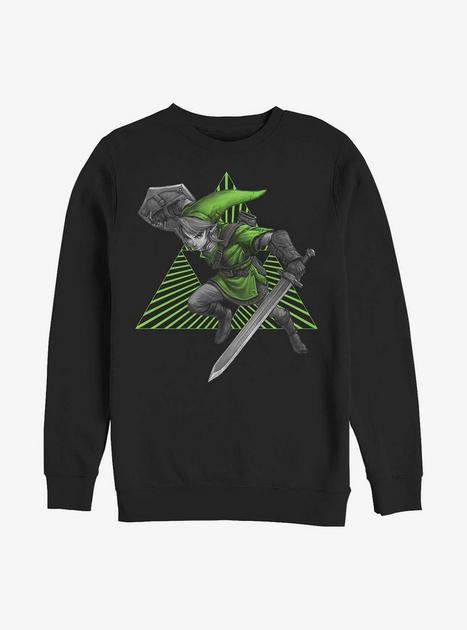 The Legend Of Zelda Pop Link Sweatshirt - BLACK | BoxLunch