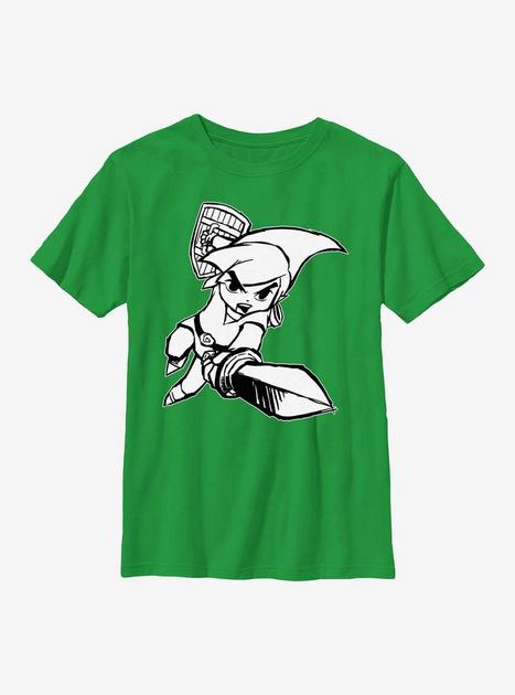 The Legend Of Zelda The Wind Waker Youth T-Shirt - GREEN | BoxLunch