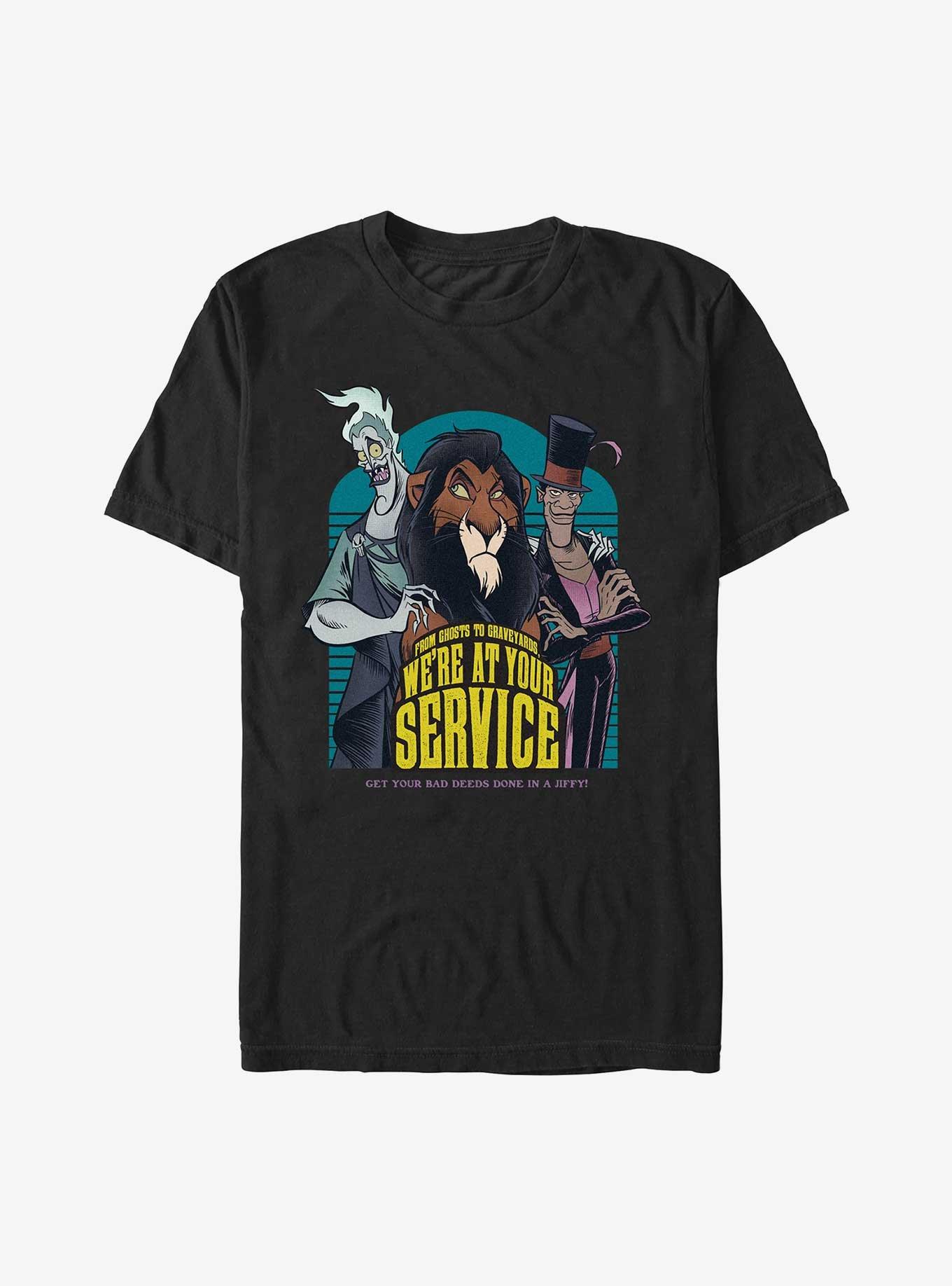 Disney Villains Service T-Shirt - BLACK | BoxLunch